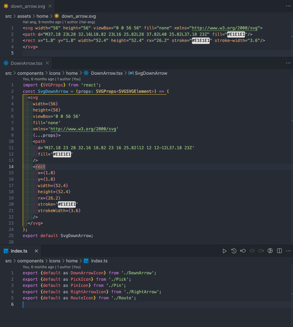 [React] svg 에셋을 컴포넌트로 변환하여 사용하기 - SVGR — 딤문의 개발일기