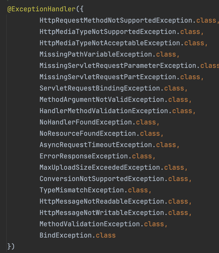 @ControllAdvice 예외처리시 create bean 에러