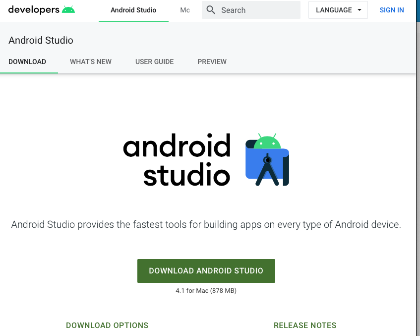 React Native ] macOS에서 안드로이드(android) 개발 환경 구축하기