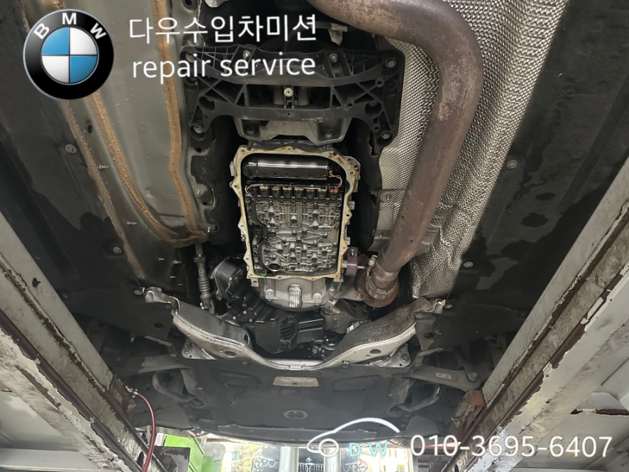 [다우수입차미션] BMW 528i 주행중 정차시 자동파킹고장수리. 신호대기시 P로가버려 출발이 안되는 고장 420641 주차잠금 ...