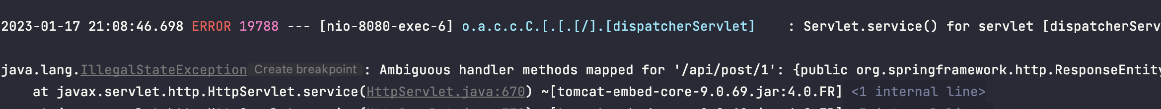 Spring IllegalStateException 에러 설명 및 해결 :: 개발자가 된 핏짜