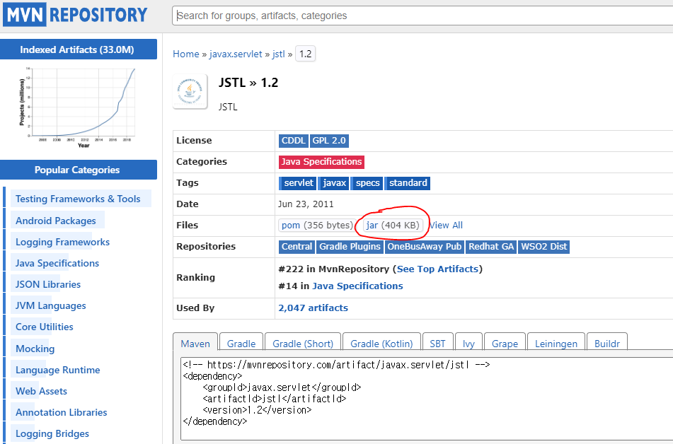 Servlet/JSP - jsp의 라이브러리(JSTL)