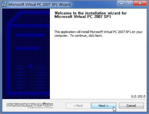 Microsoft Virtual PC 2007 SP1 (64-bit) 버전 다운로드 및 가상 머신 설치하는 방법