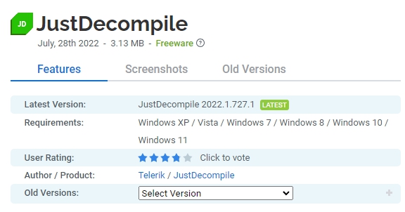 JustDecompile 무료 다운로드