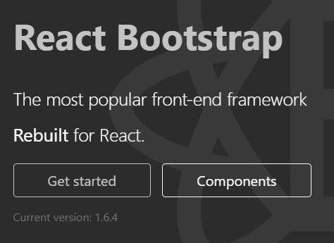 [React] 리액트 Bootstrap4 버전 오류 -Jumbotron import 에러 해결
