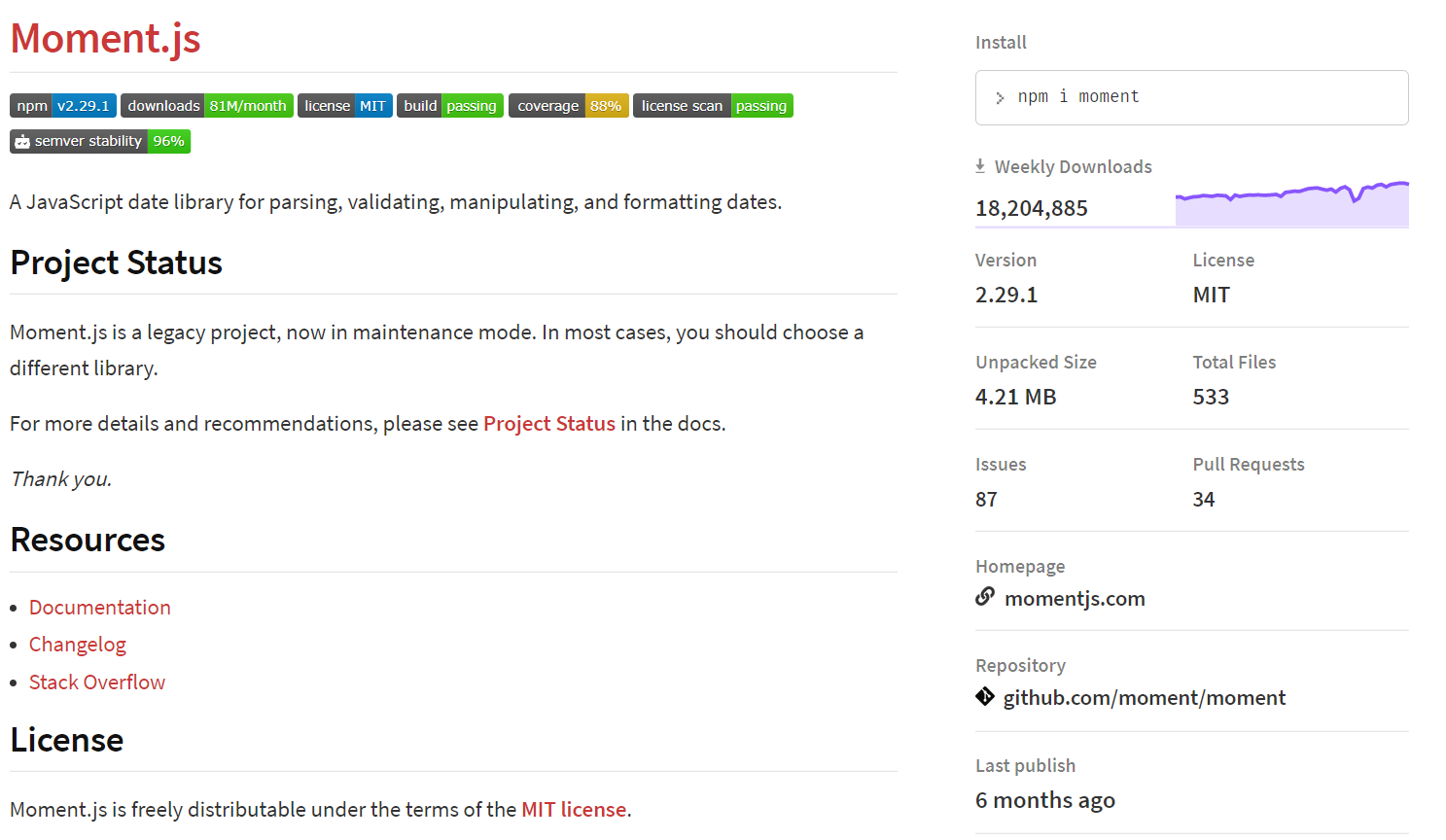 [javascript/Vue] moment.js 지원 중단으로 dayjs로 변경하기