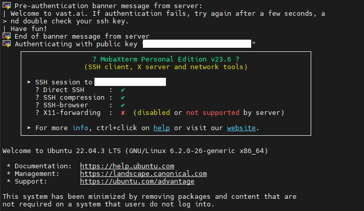 Vast ai - MobaXterm SSH key 생성 및 연결