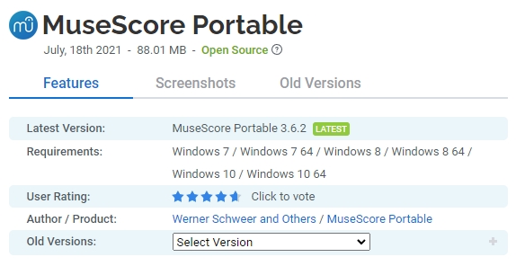 MuseScore Portable 무료 다운로드
