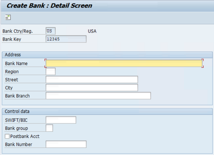 은행 회계(Bank Accounting) : 은행키(Bank Key) : 네이버 블로그