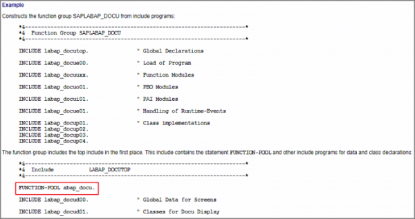 Introductory Statements for Programs :: ABAP 노트