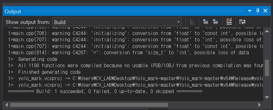 YOLO Maker 학습 및 검출 방법