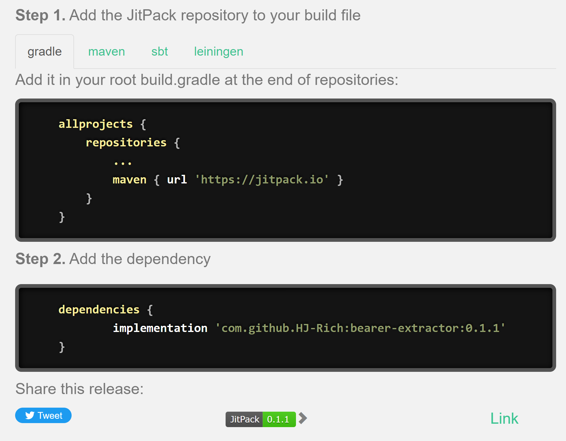 jitpack, github를 이용한 라이브러리 배포하기 — 화음을 좋아하는 리차드🎶
