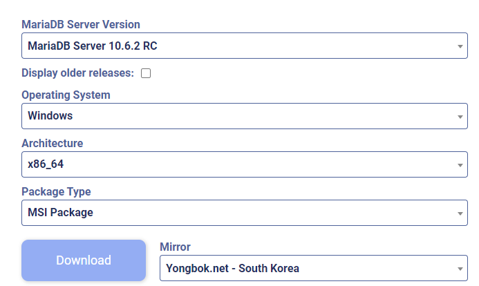 MariaDB 설치 및 설정 (+Spring Boot 적용)