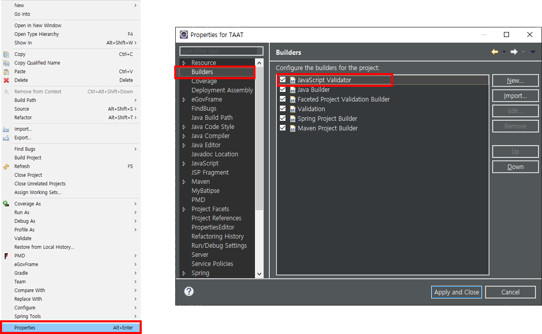 [Error] 이클립스 JavaScript "Invalid Regular Expression Options" 빨간 줄 없애기