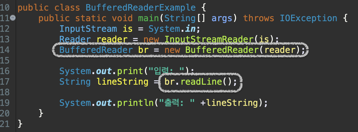 [Java] BufferedInputStream 와 BufferedReader