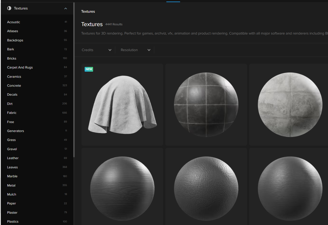 블렌더 사실적 머테리얼 만들기 텍스쳐 다운 받는 장소