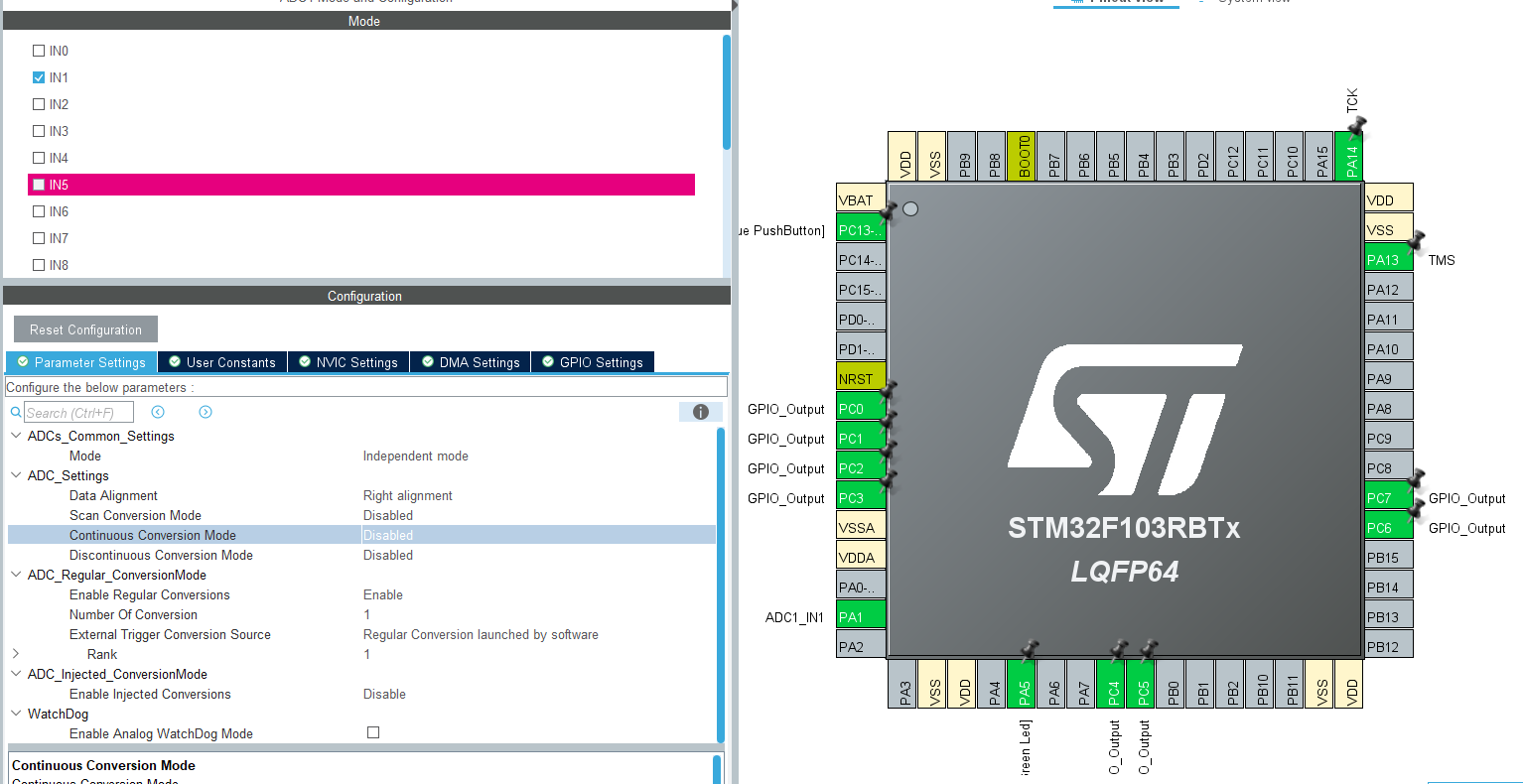 [4] (STM32) STM32F103RB ADC