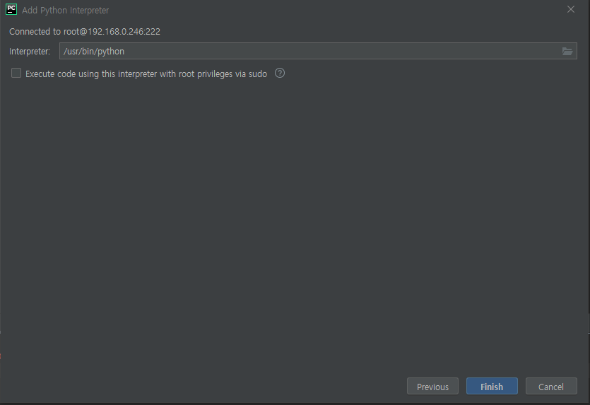 PyCharm remote server
