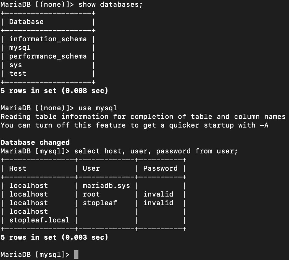 [Mac, M1]MariaDB root 비밀번호 설정