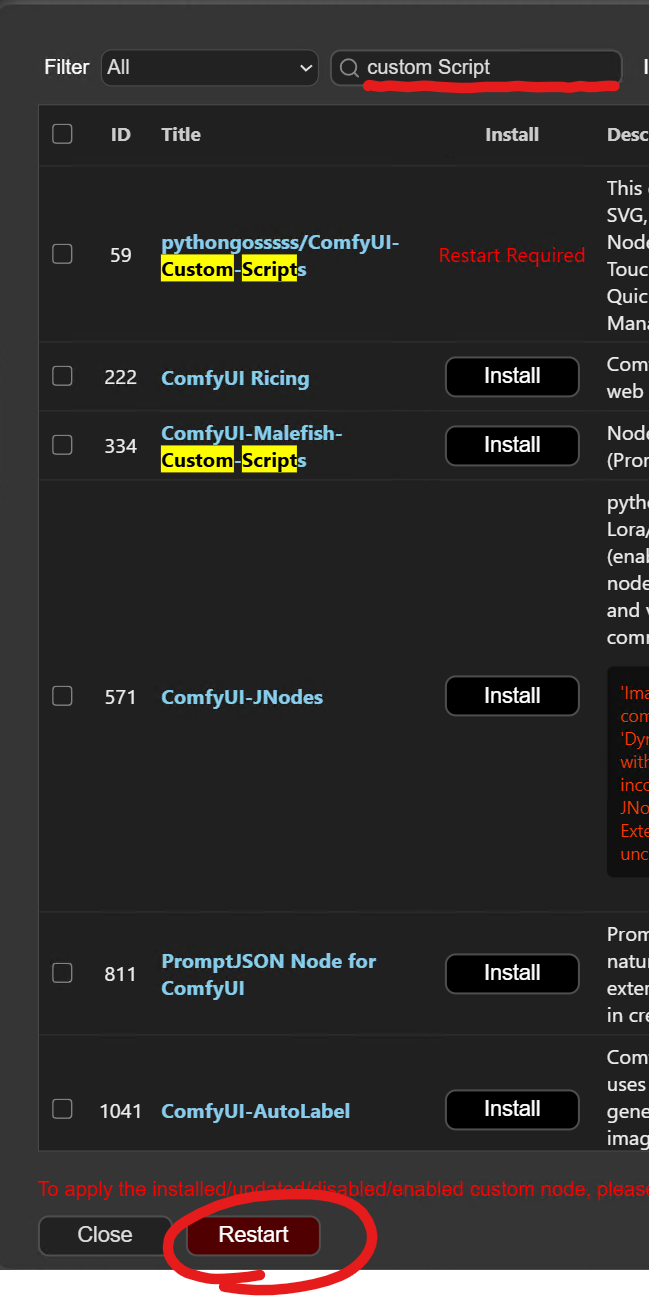 ComfyUI 메뉴얼 2-Custom Node 추천 및 설치 방법