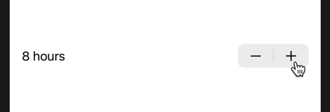 SwiftUI : Stepper (onIncrement / onDecrement)