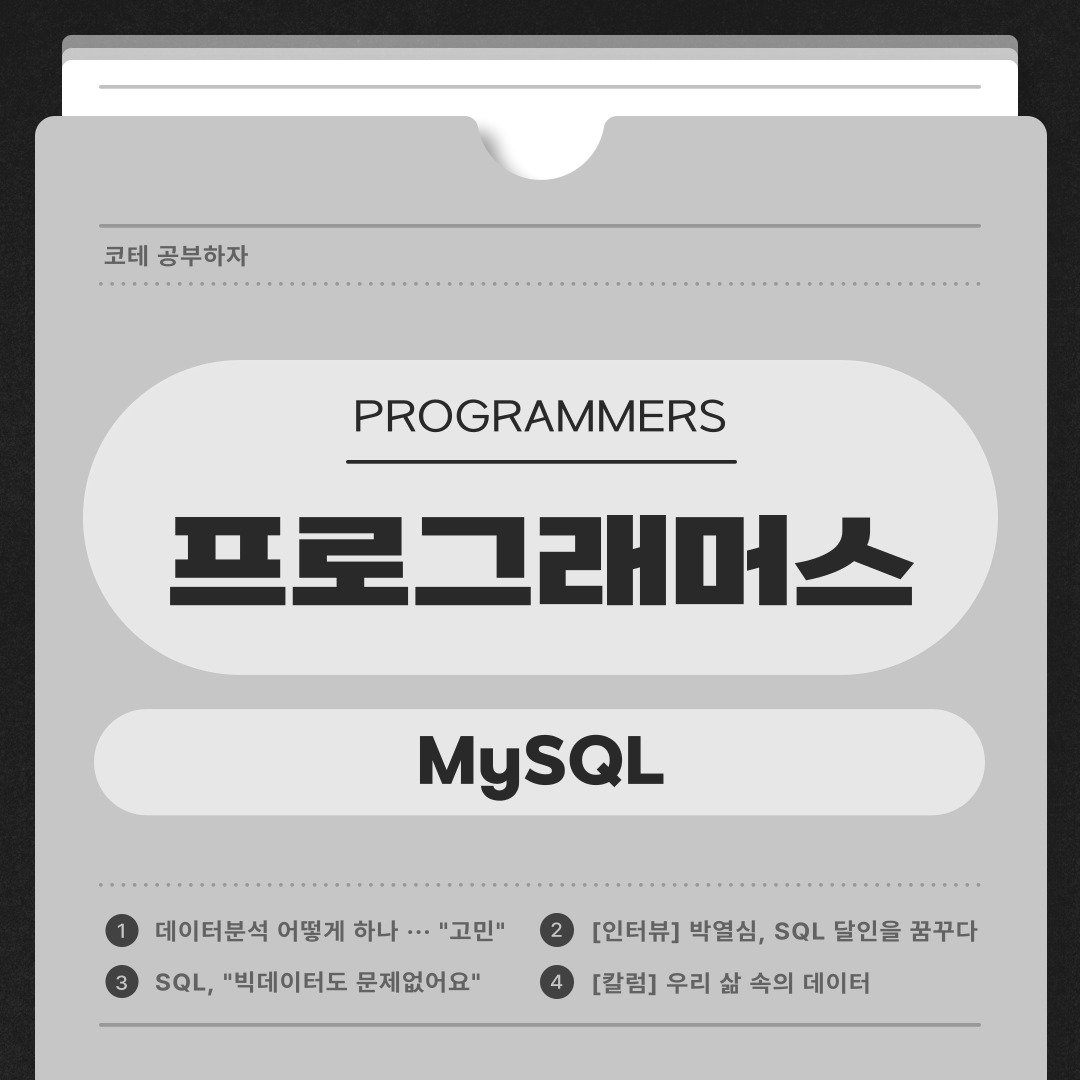 Mysql 프로그래머스 Sql 가격이 제일 비싼 식품의 정보 출력하기 Where절 서브쿼리