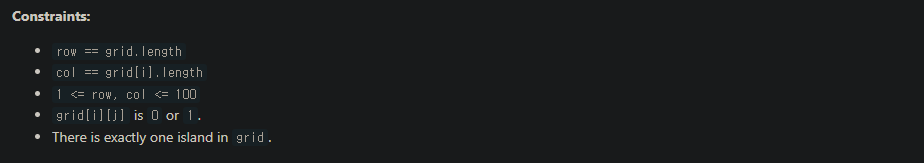 [LeetCode] 463. Island Perimeter :: 개발하다 끄적끄적