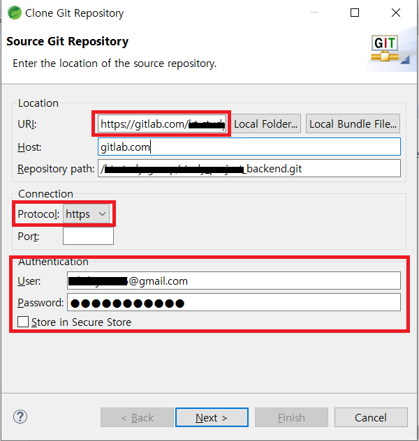 GitLab project/repository STS에 가져오기