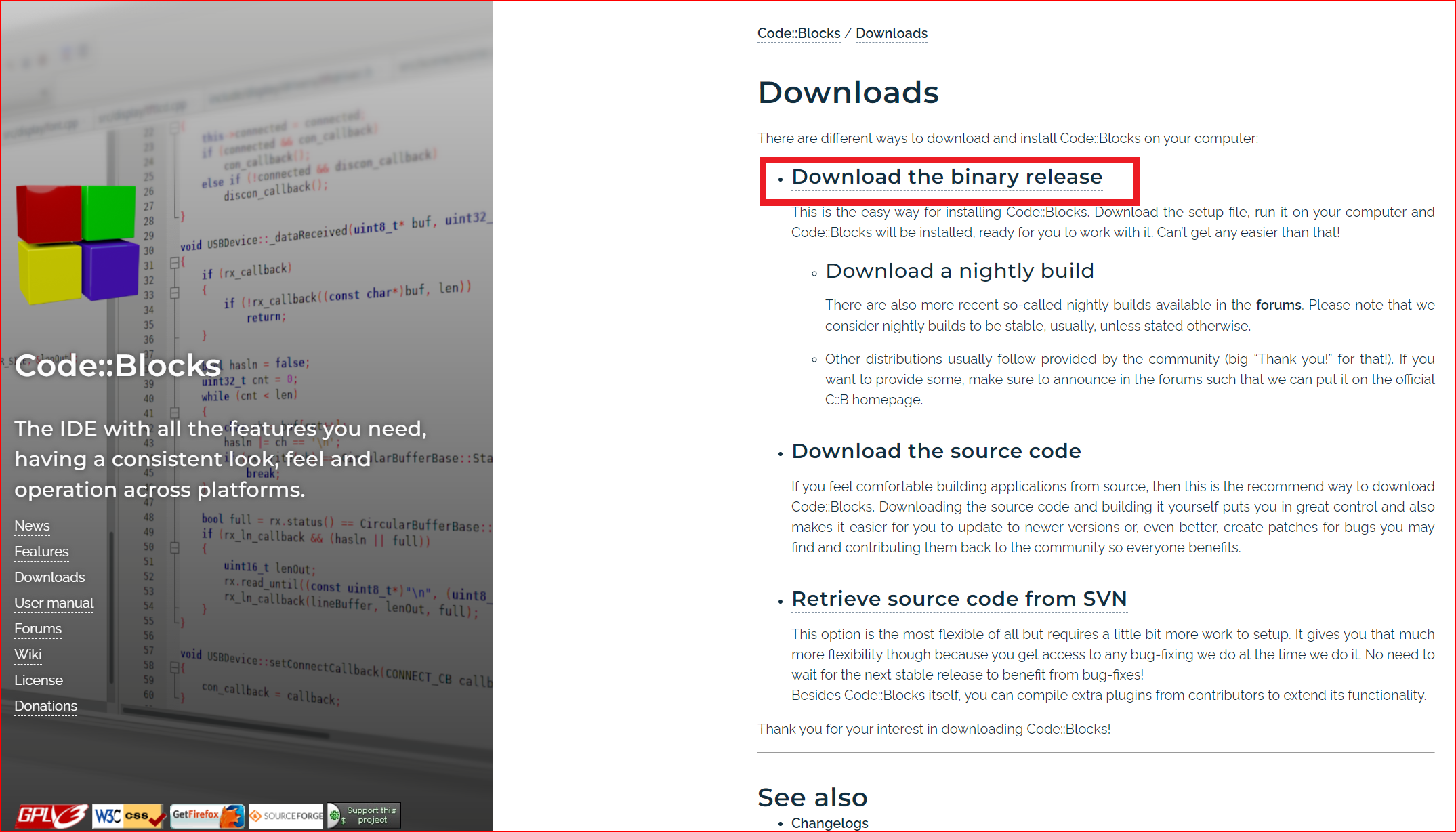 C언어 프로그래밍 IDE 설치 방법 [Code::Blocks(코드블록)] :: 모비아트 연구실