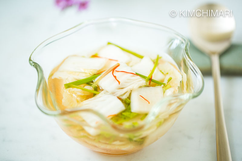 Nabak Kimchi (Simple Water Kimchi with 6 Ingredients) – VG, GF