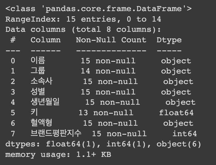 pandas 기초(8) - 결측값 확인하기 isna(), notna()
