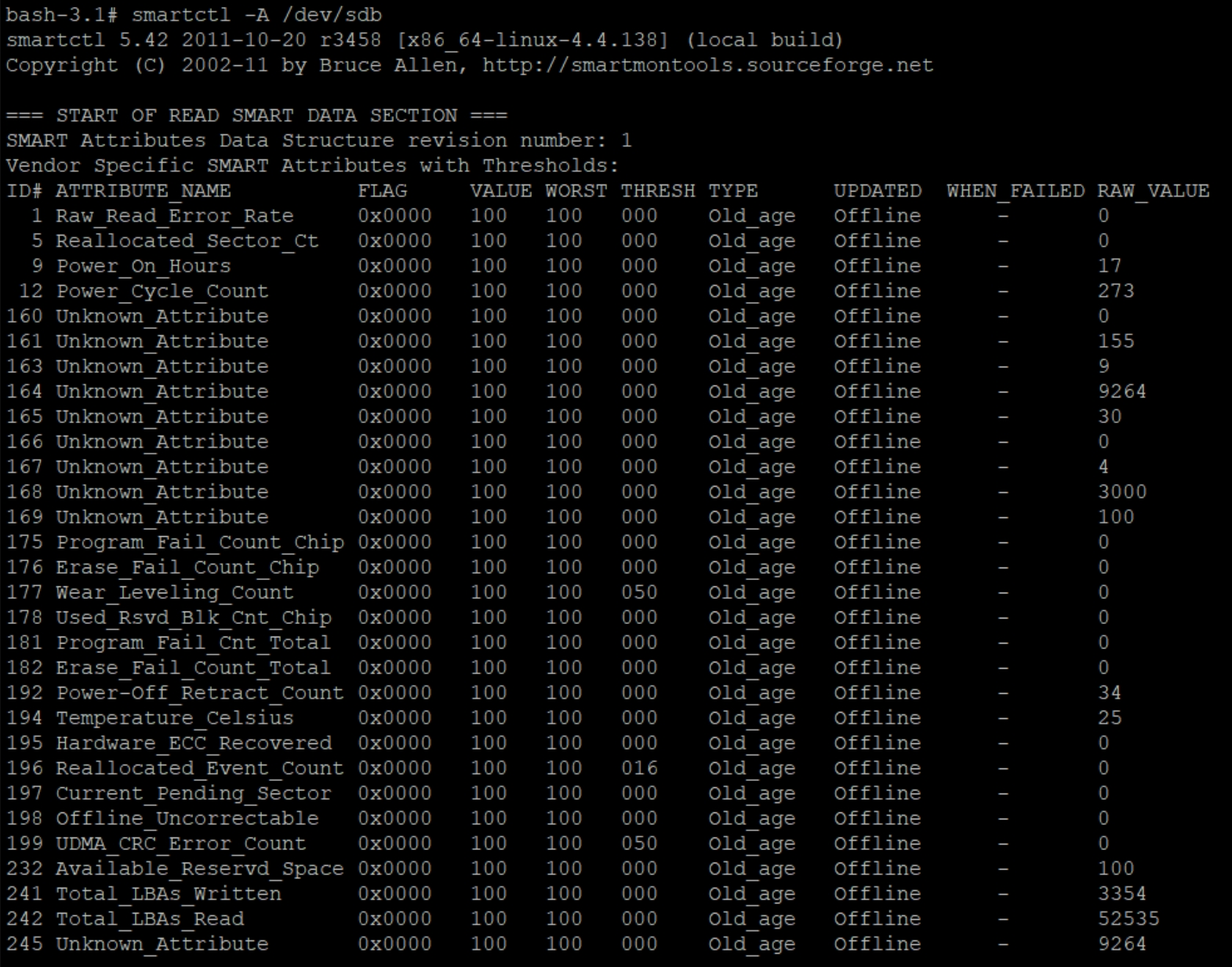 [Linux] smartctl 명령어를 통한 DISK 점검