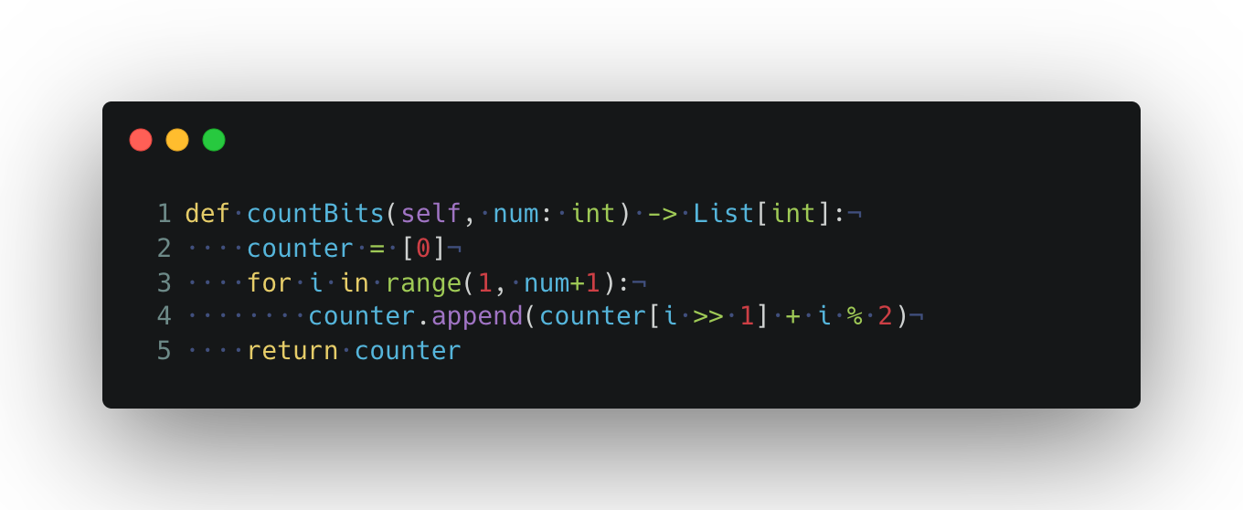 [Alg] Daily LeetCoding Challenge 22.03.01: 338 Counting Bits