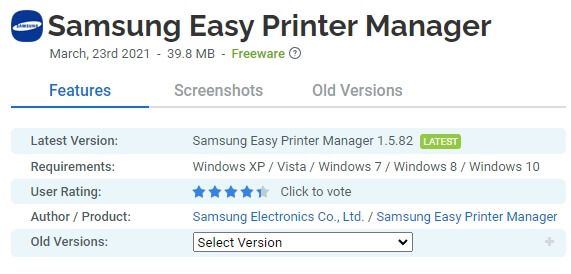 Samsung Easy Printer Manager 무료 다운로드