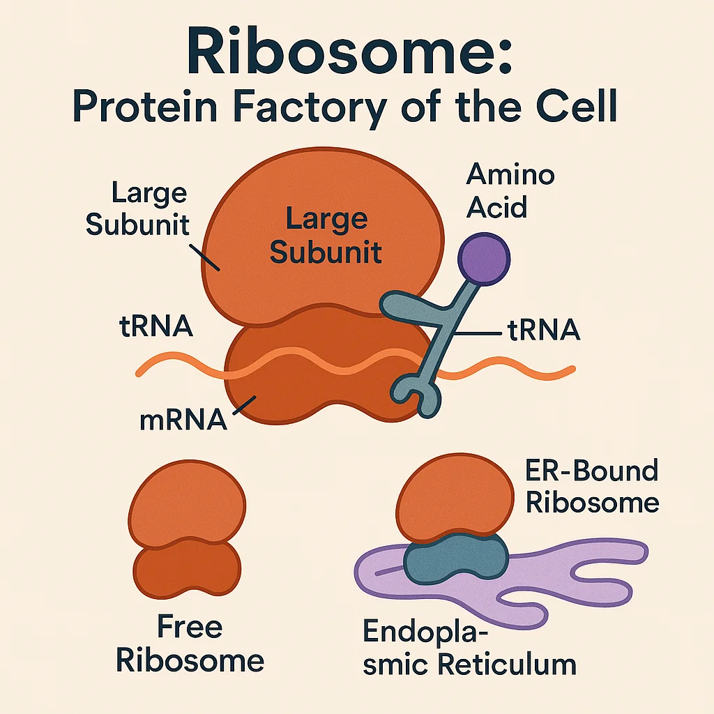 [세포소기관 시리즈 ⑩] 리보솜: 단백질을 짓는 세포의 작은 공장