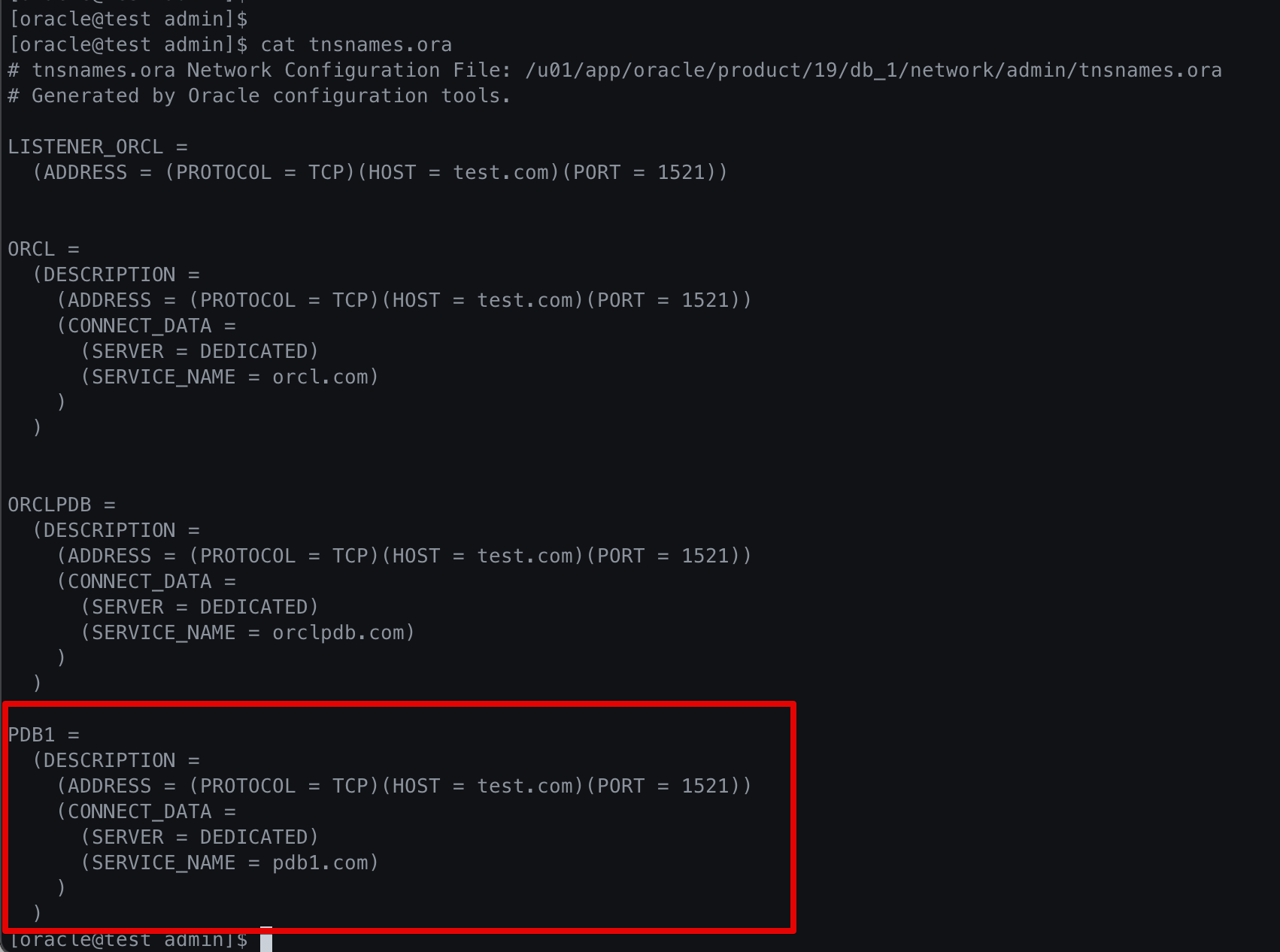 46 - [Oracle 19C] Connecting to the new PDB