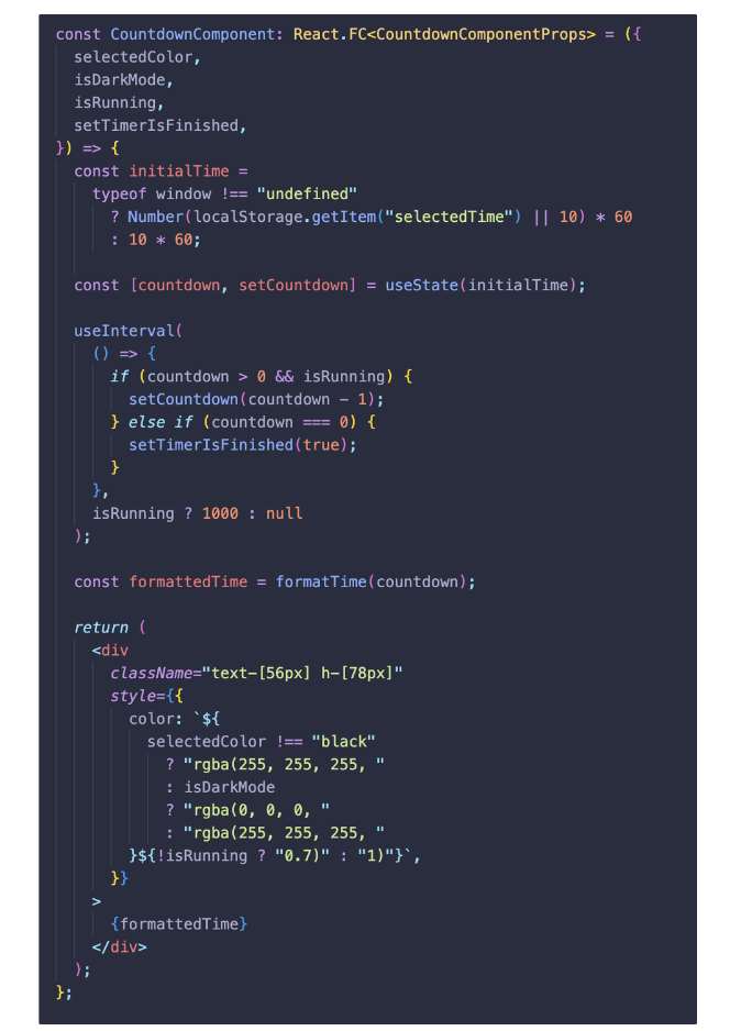 [JavaScript - 타이머 구현(2)] - setInterval()의 오류, custom hook으로 해결하기