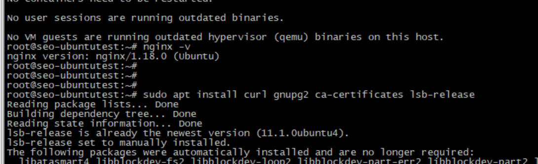 [리눅스] 우분투 22.04 nginx stable 업그레이드
