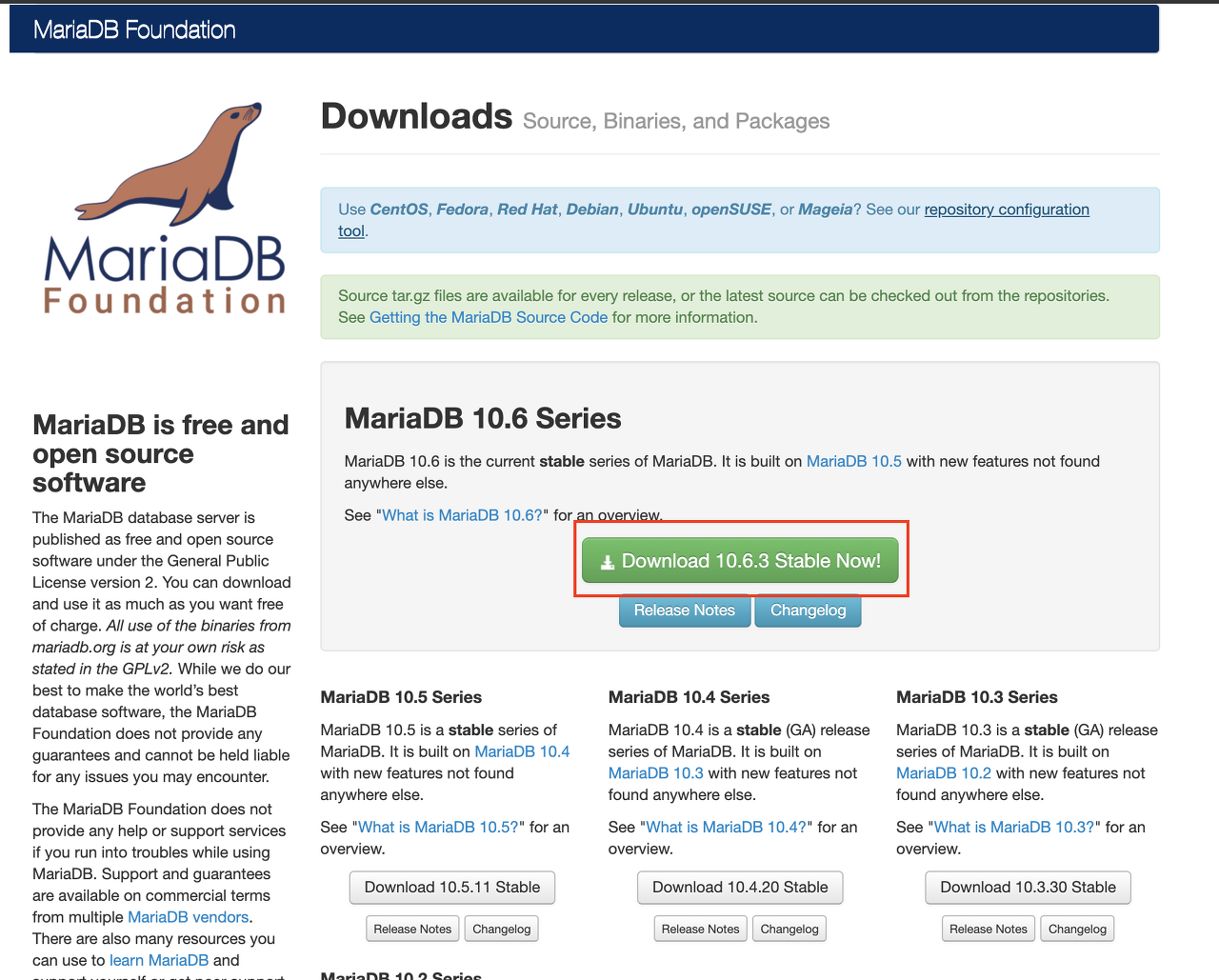 CentOS MariaDB(MySQL) 설치 (수동, 오프라인)