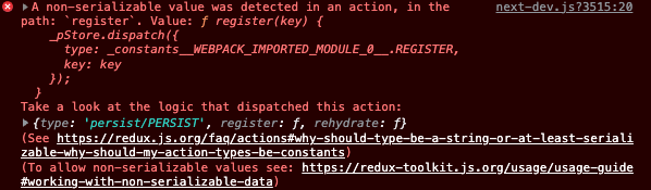 A Non Serializable Value Was Detected In An Action In The Path