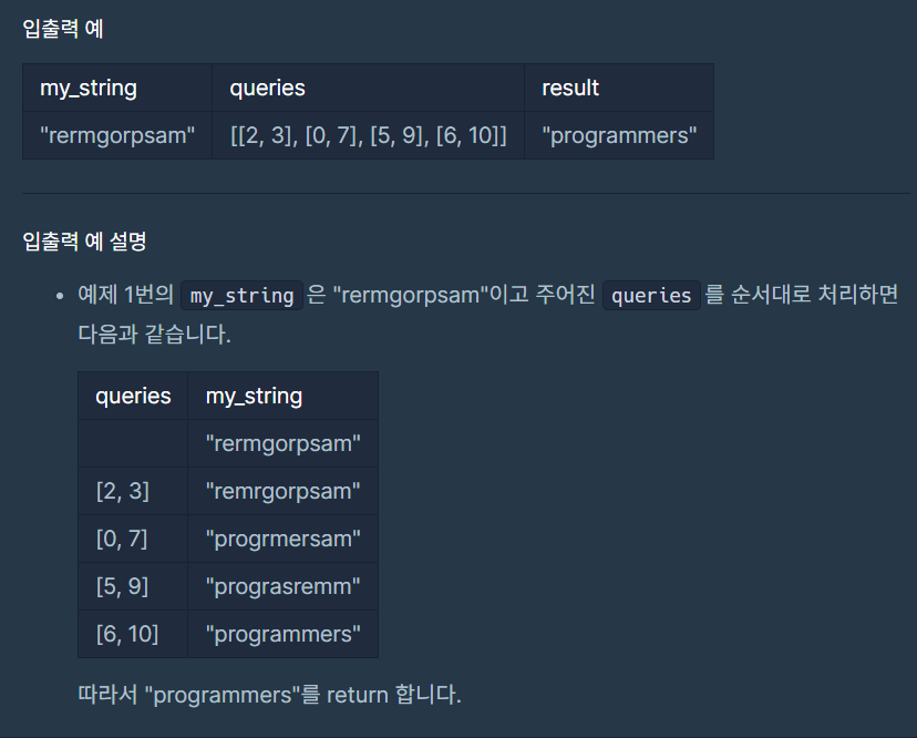 [프로그래머스][PYTHON] Lv. 0 문자열 여러 번 뒤집기 — yeonnys' 개발일지