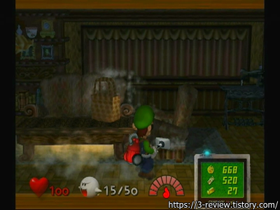 [GC] 루이지 맨션 1 공략 - AREA 3 (2)