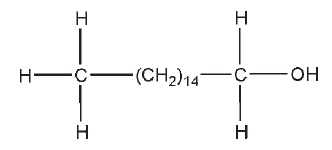 세틸알코올의 구조