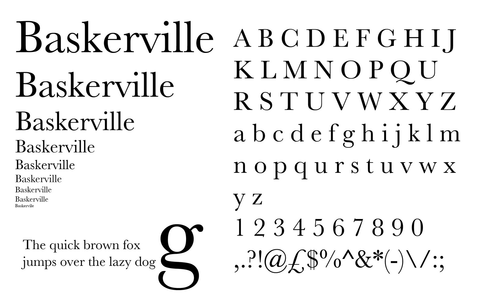 Baskerville 바스커빌 / 폰트 font / 존 바스커빌 John Baskerville
