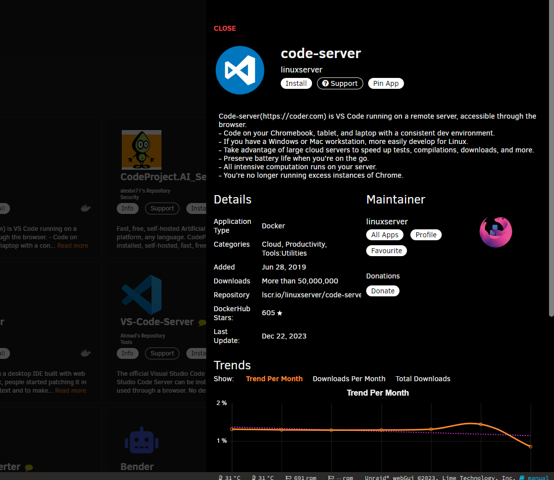 VSCode-server 클라우드 개발환경 구축 가이드 #Unraid
