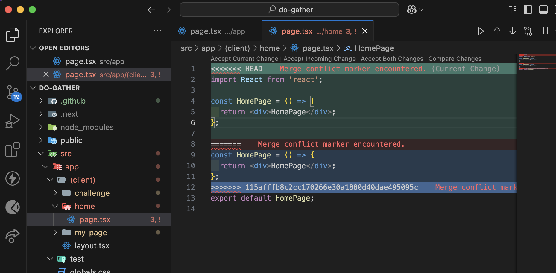 [깃헙 충돌] _ 깃헙 충돌 해결하기! _ Automatic merge failed; fix conflicts and then commit the result. — 알잘딱 ...