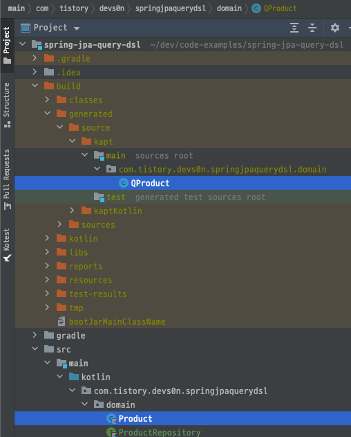 Spring JPA Querydsl 세팅 (with Kotlin)