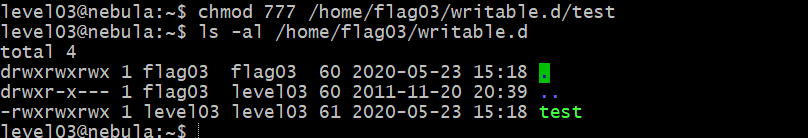 [Exploit-Exercises: Nebula] level03 풀이
